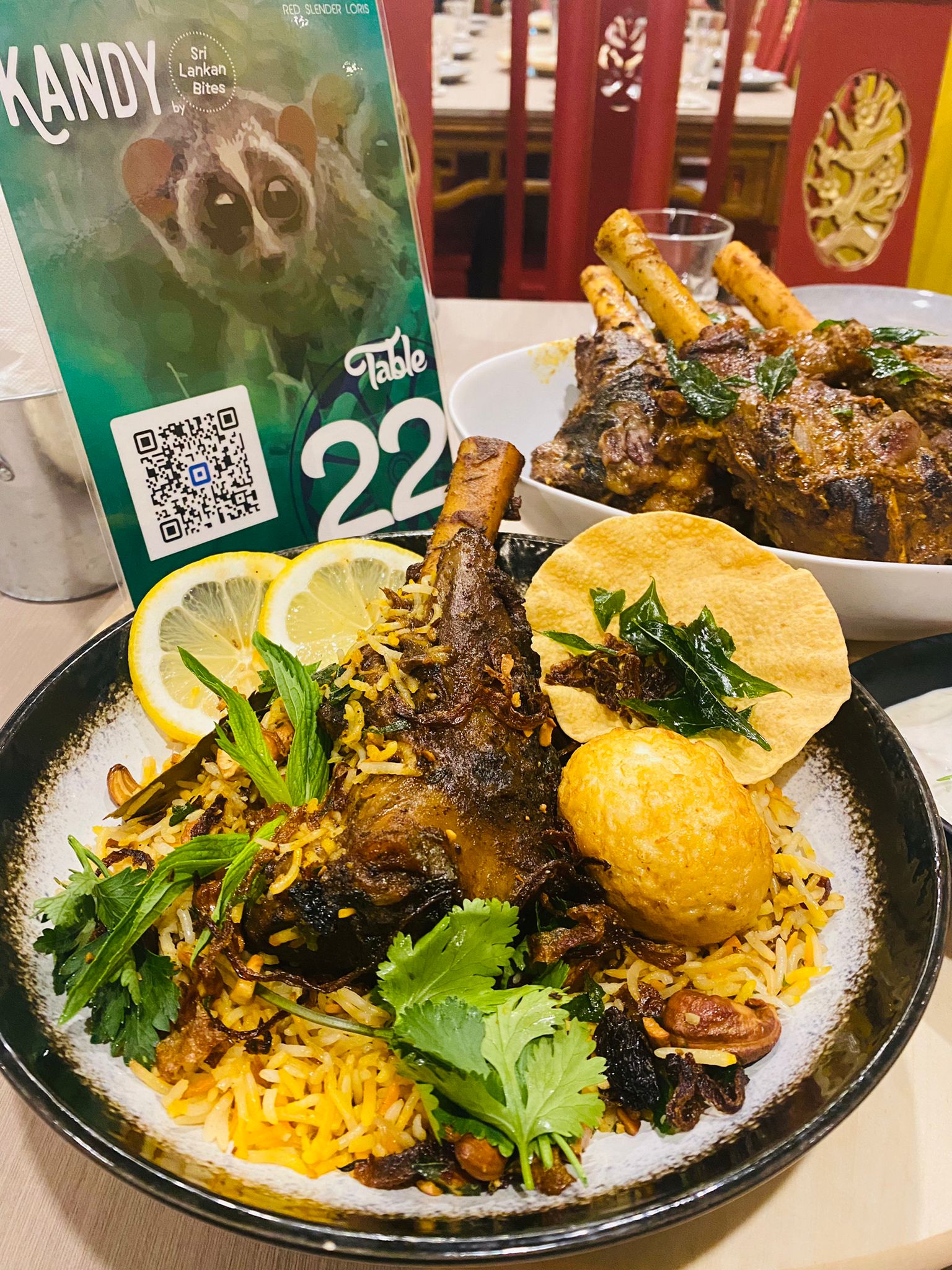 Sinbad Lamb Shank Biryani | Kandy Bites by Chef Ceylon